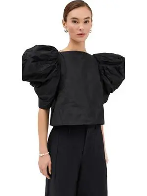 NACKIYE Lolita Silk Top - Noir