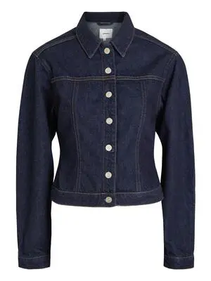 REFORMATION Knightly Panelled Denim Jacket - Blue