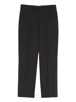 Valentino Garavani Slim Fit Wool Trousers - Black