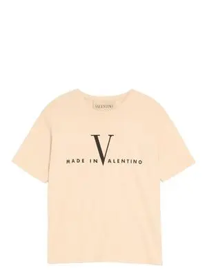 Valentino Garavani T-shirt With Made - Butter/black