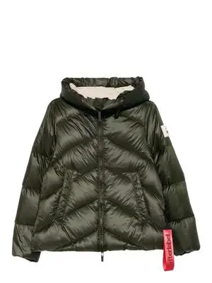 AFTER/LABEL Helsinki Hooded Quilted Jacket - Green