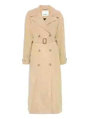 Isabel Marant Belted Double-breasted Trench Coat - Neutrals