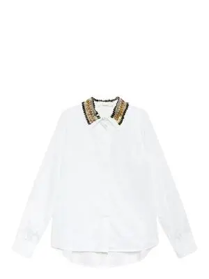 Malìparmi Embellished-collar Shirt - White