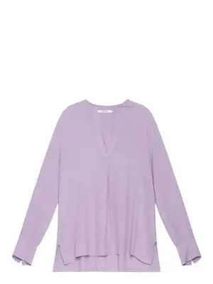 Malìparmi V-neck Long-sleeve Top - Purple