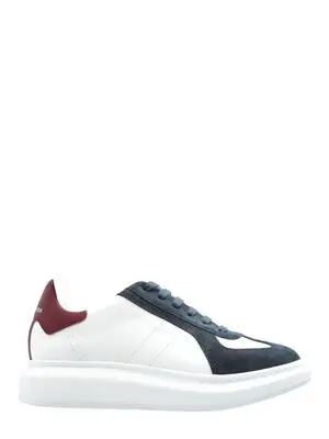 Alexander McQueen Oversized Retro Sneakers - White/blue/burgundi