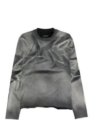 SCHAEFFER'S GARMENT HOTEL Raw-hem Crew-neck T-shirt - Grey