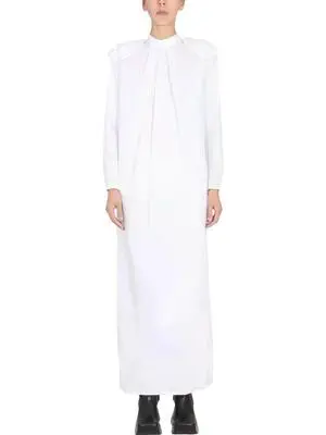 Raf Simons Ruffled Maxi Dress - White