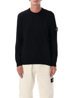 Stone Island Wool Crewneck Jumper - Black