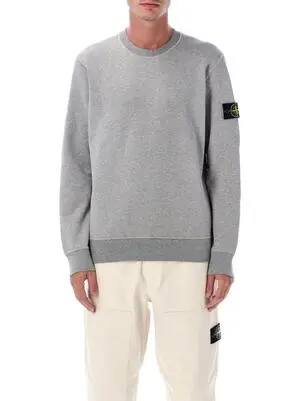 Stone Island Organic Cotton Fleece Sweatshirt - Grey