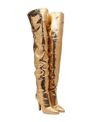 Paris Texas Elsa 100 Leather Over-the-knee Boots - Gold