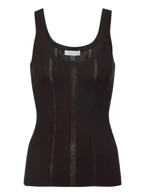 GABRIELA HEARST Gabriela Hearst Pointelle Wool Tank Top