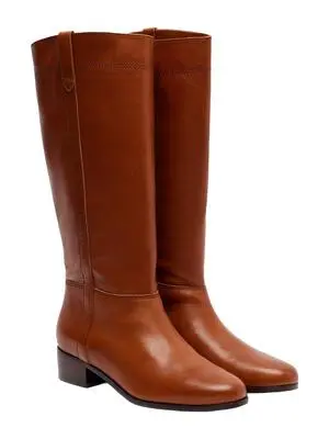 Veronica Beard Leather Knee-high Boots - Brown