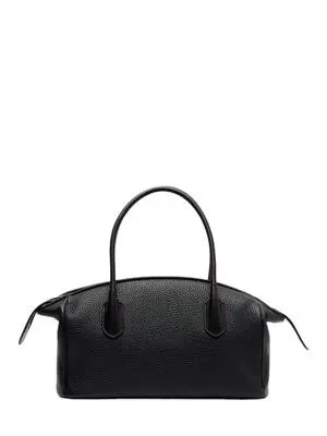 THE ROW Leather Duffle Bag - Black