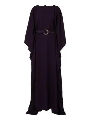 TALLER MARMO Fitzgerald Open-back Crêpe Cady Kaftan - Purple