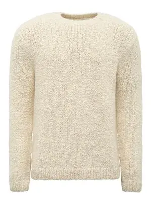 Gabriela Hearst Typhon Knit Sweater In Cashmere Boucle - Ivory