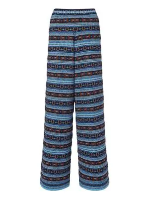 STELLA MCCARTNEY Stella McCartney Knitted Virgin Wool Straight Pants
