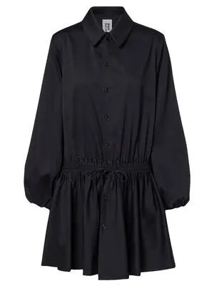 Noir Kei Ninomiya Cotton Shirt Dress - Black