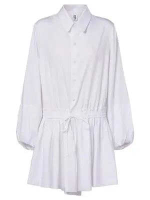 Noir Kei Ninomiya Cotton Shirt Dress - White