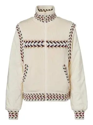 The Upside Dhemi Knitted Cotton Jacket - White