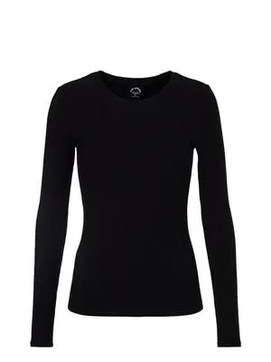 The Upside Tammy Top Long Sleeve Crewneck - Black