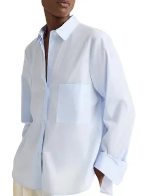TWP Oversized Button-down Shirt - Baby Blue
