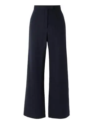 Loro Piana Robin Cashmere-blend Wide-leg Pants - Blue