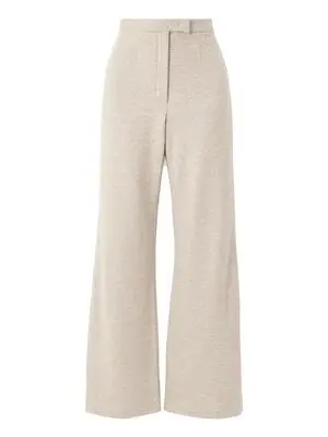 Loro Piana Robin Cashmere-blend Wide-leg Pants - Neutrals