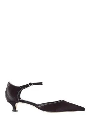 AeydĒ Tillie Pony Hair Pumps Dark Brown