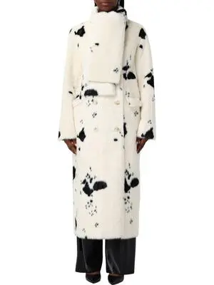 STAND STUDIO Fur Coat - White