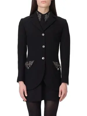Versace Embellished Jacket - Black