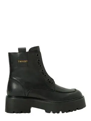 TWINSET Lace-up Boots - Black