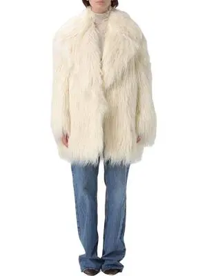 THE FRANKIE SHOP Fur Coat - White