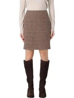 FAY Plaid Skirt - Beige