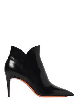 Santoni Pointed Toe Ankle Boots - Black