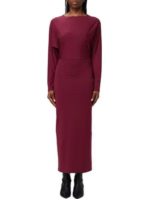 MAR DE MARGARITAS Solid Maxi Dress - Burgundy