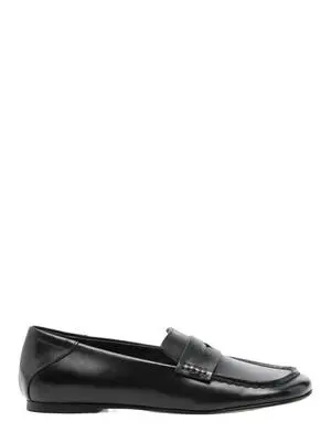 Dear Frances Drew Penny Leather Loafers - Black