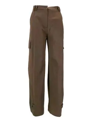 P.a.r.o.s.h Cargo Button Trousers - Brown