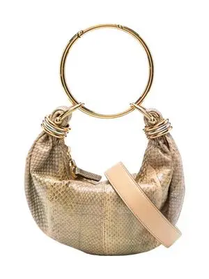 CHLOÉ Embellished Watersnake Shoulder Bag
