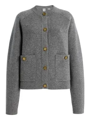 TOTÊME Wool-cashmere Cardigan - Grey