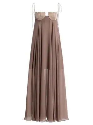 ANNA OCTOBER Solomia Crepe Maxi Dress