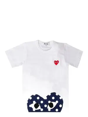 Play Comme Des Garcon Polka Dot Heart T-shirt - White