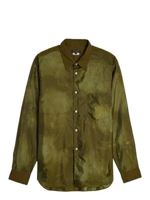 Comme Des Garçons Broad Garment Treated Shirt - Brown