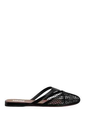 Alaïa Fishnet Mule - Black