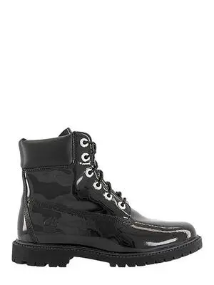 Timberland Premium 6-inch Waterproof Leather Boots - Black Patent Leather