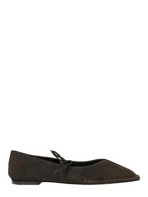 ALOHAS Sway Suede Ballet Flats - Brown Suede