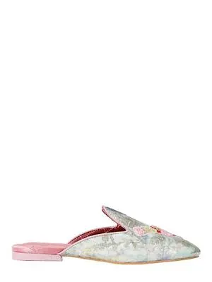 Kurt Geiger Embroidered Jacquard Satin Slippers - Other