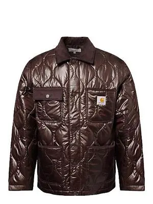 Carhartt Work In Progress Oscar Chore Liner Quilted Shell Jacket Palisander