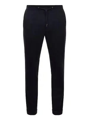 Paul Smith Drawstring-waist Wool Trousers - Navy