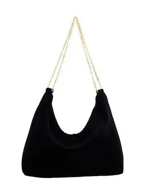 NEOUS Velvet Shoulder Bag - Black