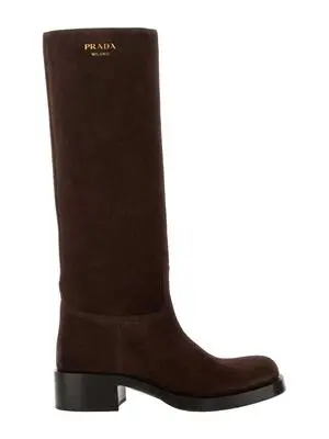 Prada Suede Boots - Brown
